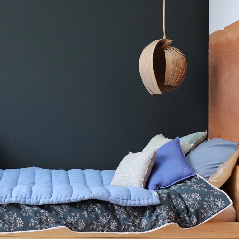 Hand Quilted Blanket-Cornflower Blue | Martin and Ella