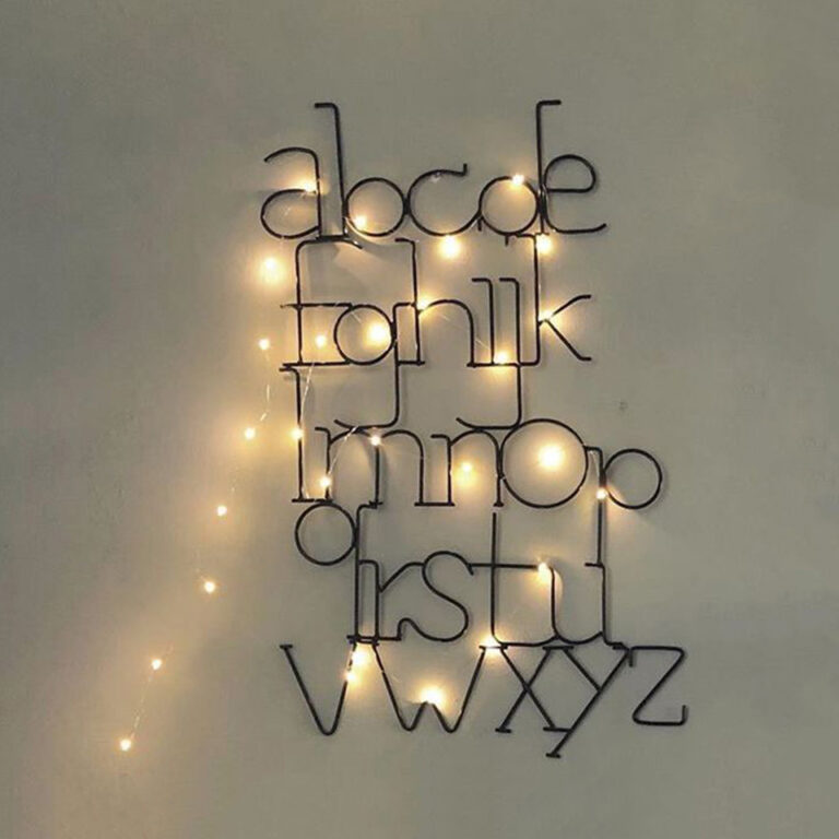 Alphabeth Lamp | Handmade lights | Kids room decoration