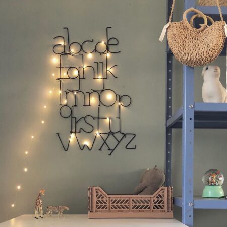 Alphabeth Lamp | Handmade lights | Kids room decoration