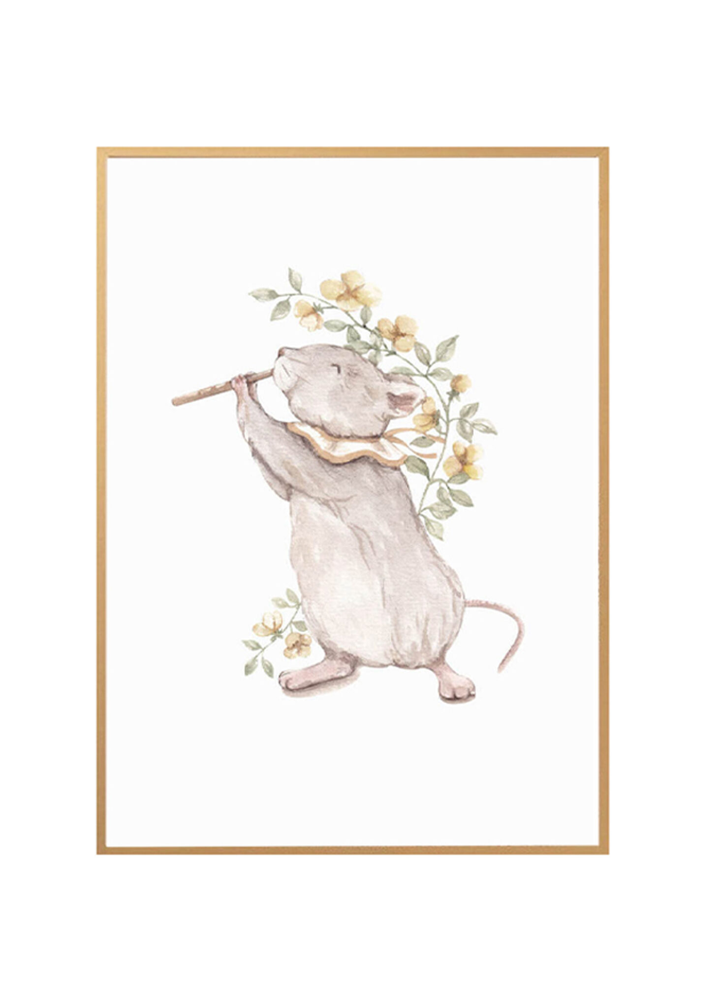 Kids Poster Mouse with a Flute | Martin and Ella