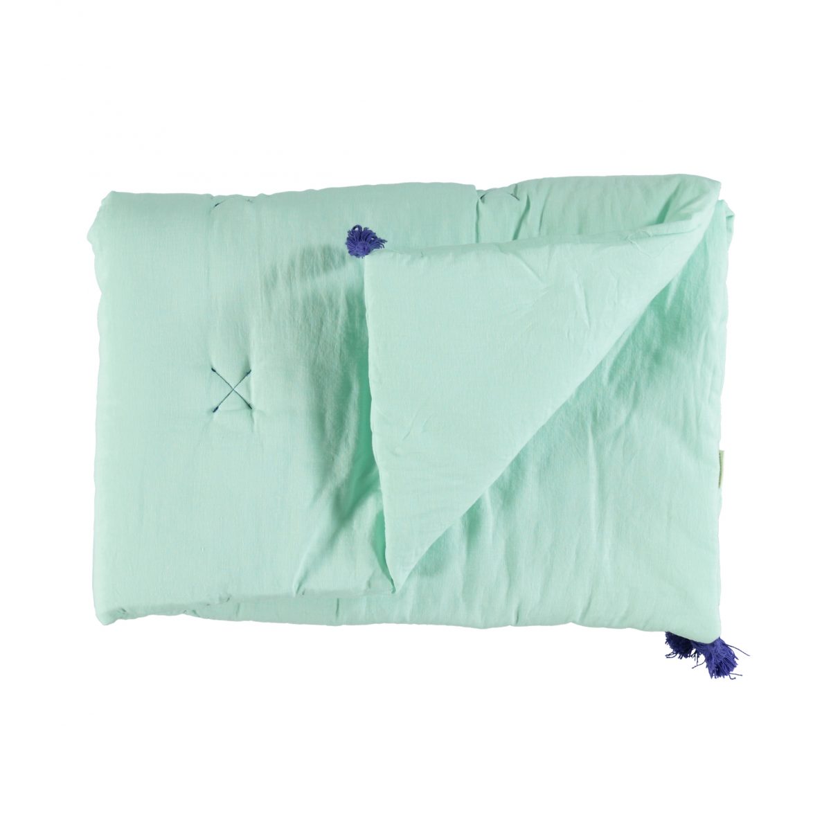 Hand Quilted Blanket-Cornflower Blue | Martin and Ella